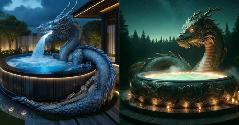 These Dragon Hot Tubs are the Perfect Backyard Addition – Ecstatic Designs