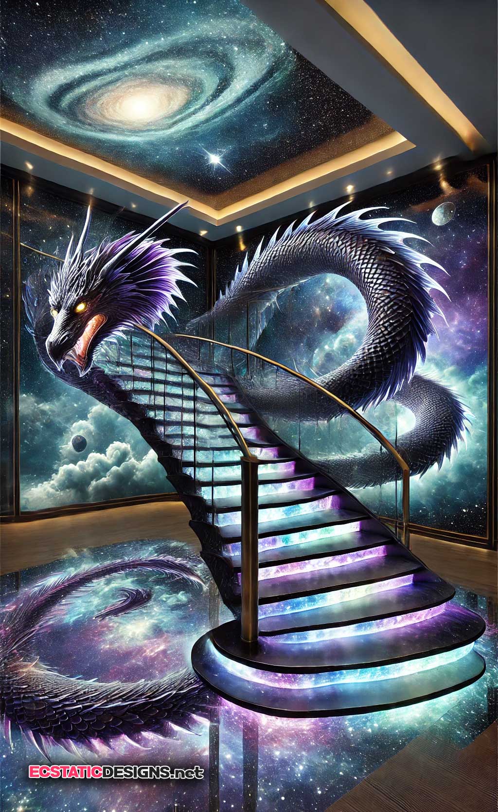 Dragon-Themed Staircases: A Fusion of Fantasy and Artistry – Ecstatic ...